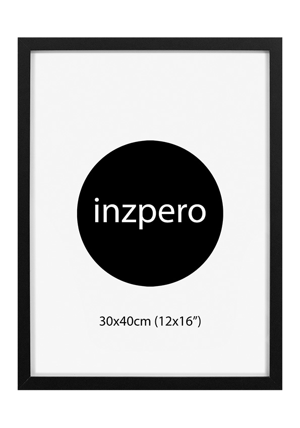 Sort ramme | 70x100 - Inzpero Danmark