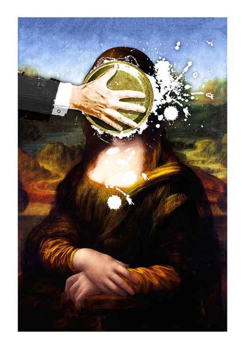 Plakat: Mona Lisa Pie Af Tony Rubino - Mona Lisa Pai - Humoristisk ...